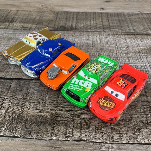 Toys | Disney Pixar Car Lot Of 5 Snot Rod Htb Dirt Mcqueen Hudson ...